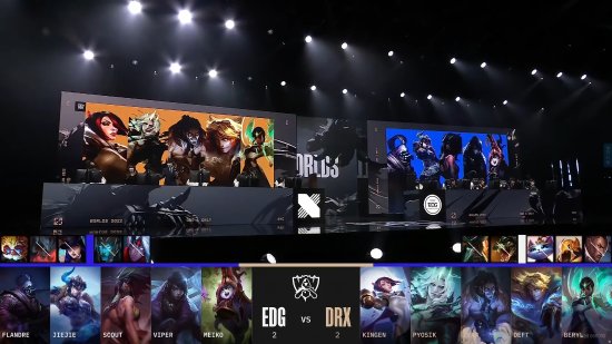 《英雄联盟》S12淘汰赛EDG 2：3 DRX 被让二追三、遗憾落败 _ 游民星空 GamerSky.com