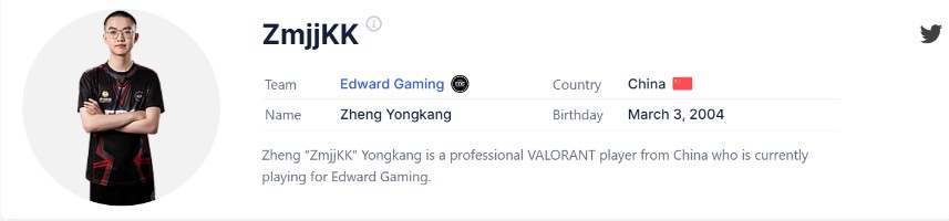 [职业选手]“EDG野兽”————ZmjjKK_瓦罗兰特|游民星空